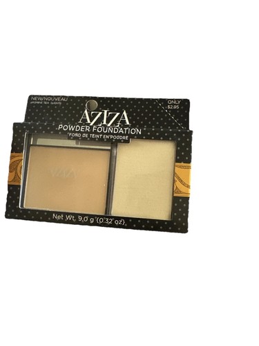 Aziza Studio Professional Powder Foundation Light with Foam Applicator ...
