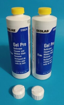 Ecolab Gel Pro Bathroom Cleaner Mildew Stain Remover 16oz Case 2Pk | eBay
