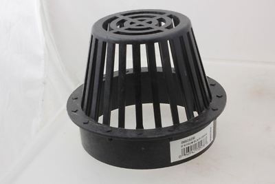 DRAINTECH 6" Domed Atrium Black Drain Grate For Landscape or Roof Drain ...