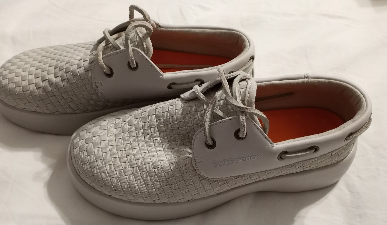 Soft Science Shoes Beige W7 Lace Up Deck Womens Shoes Woven Look Upper ...