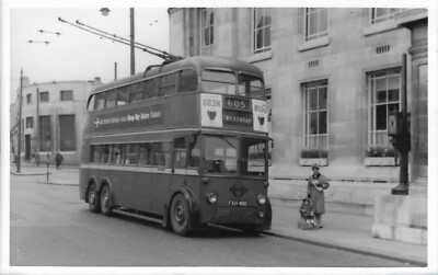 LONDON TRANSPORT TROLLEYBUS LT 1480 FXH 480 photograph Wimbledon C ...