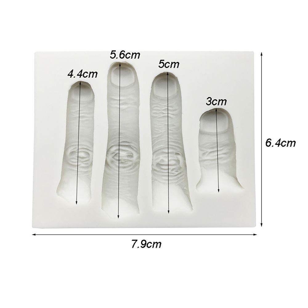 Mould Pudding Halloween Baking Mould Finger Sugarcraft Mold Silicone ...