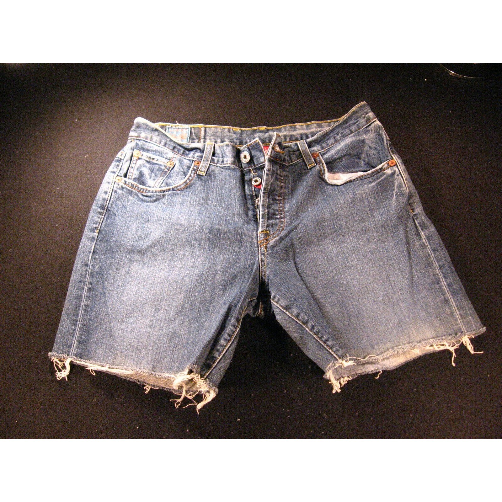 Lucky Brand CUTOFF JEAN SHORTS Tag 10 W 31 EASY RIDER Daisy Dukes Blue ...