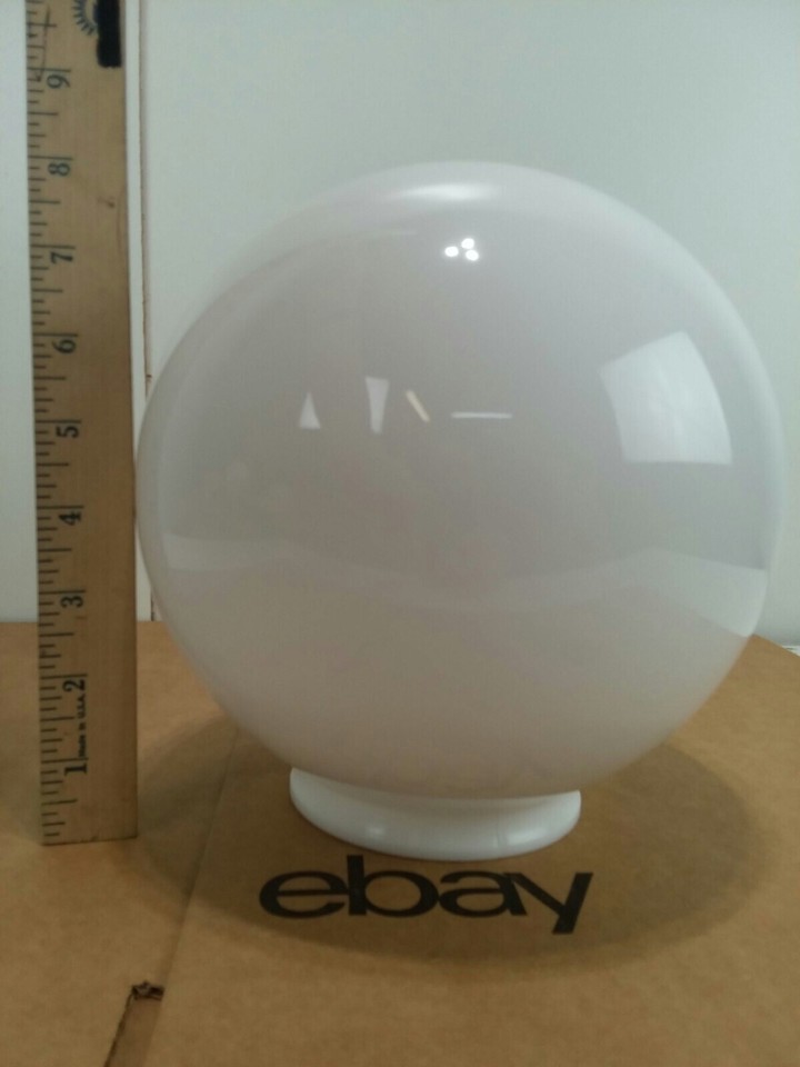 Vintage Lamp Shade White plastic Round Light Cover Globe Ball 4 in ...