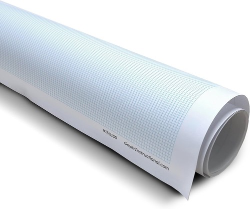36" x 120" Large Graph Paper Roll, 1/8" Blue Grid, 1/8" Spacing, | eBay