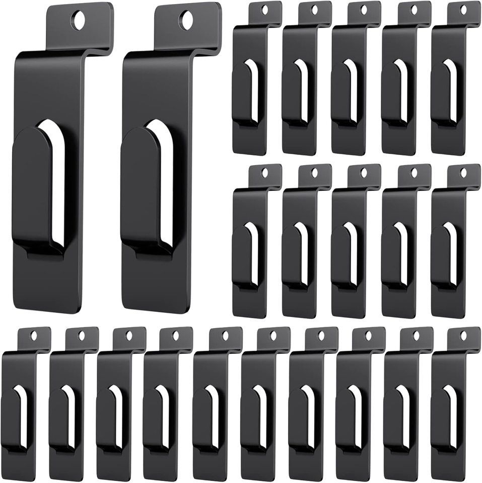 20 Pack Slatwall Utility Notch Hook Commercial Metal Display Hook ...