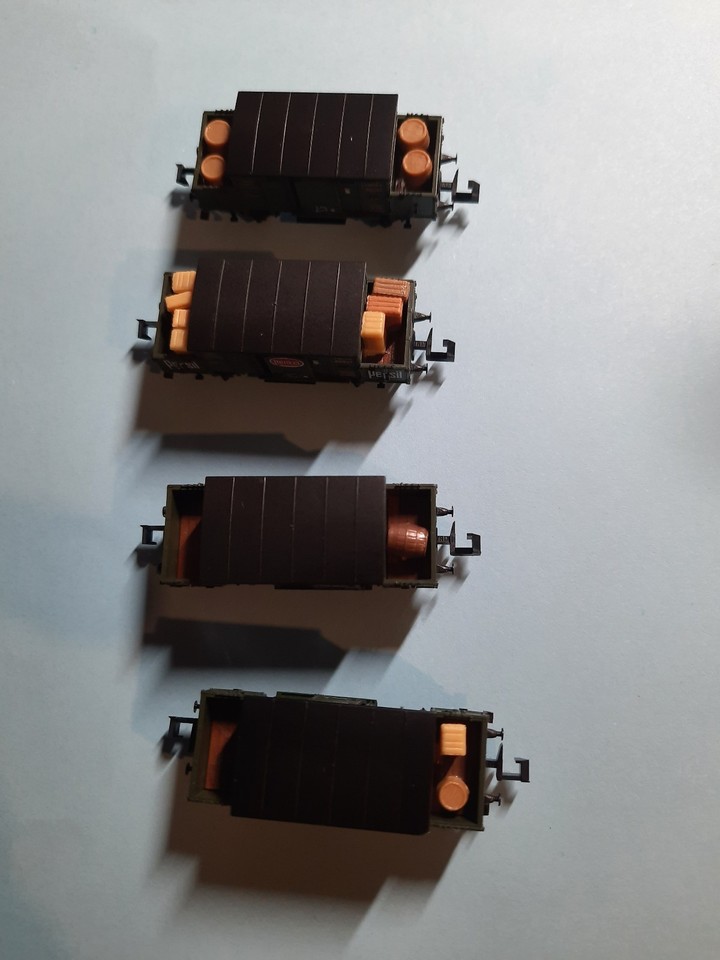 gedeckte Güterwagen belad.Fleischmann , Arnold , Trix ohne OVP Konvolut ...