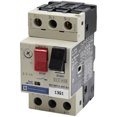 GV2-M08 Telemecanique 2.5-4A 600V 3P Manual Starter -SA | eBay