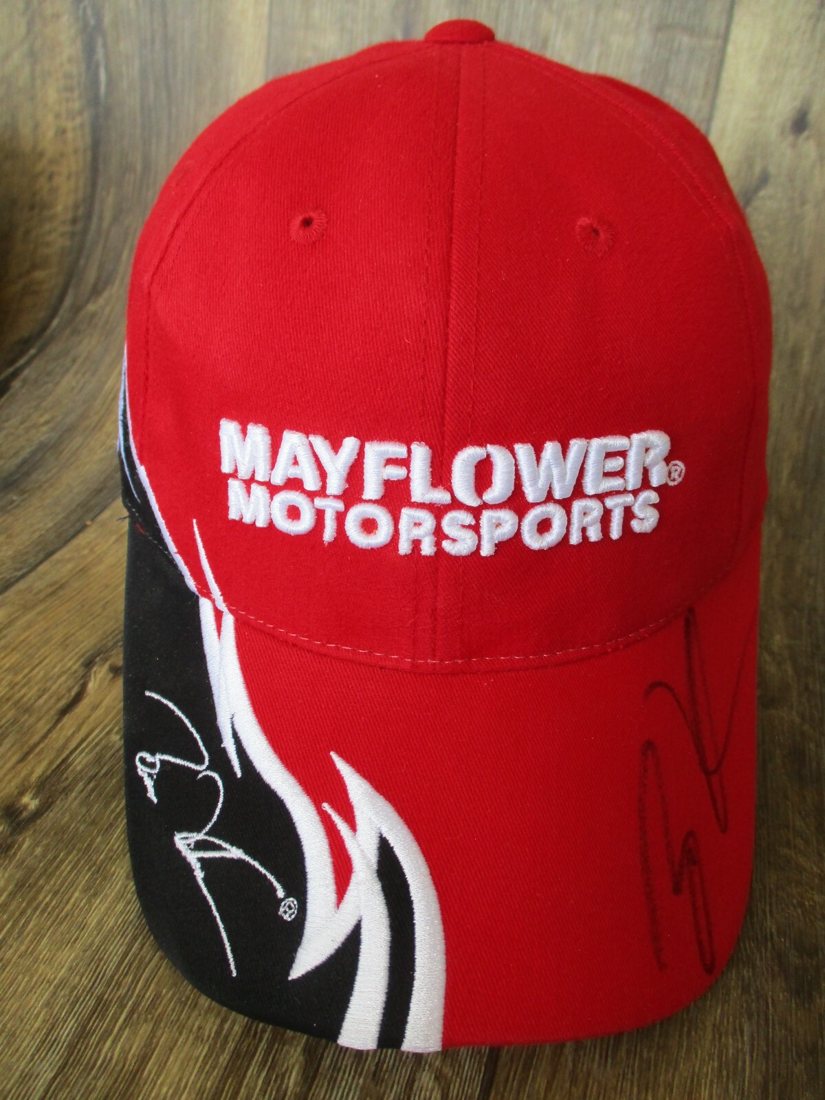Brian Vickers Autographed Hat Mayflower Motorsports Nascar Racing Cap ...