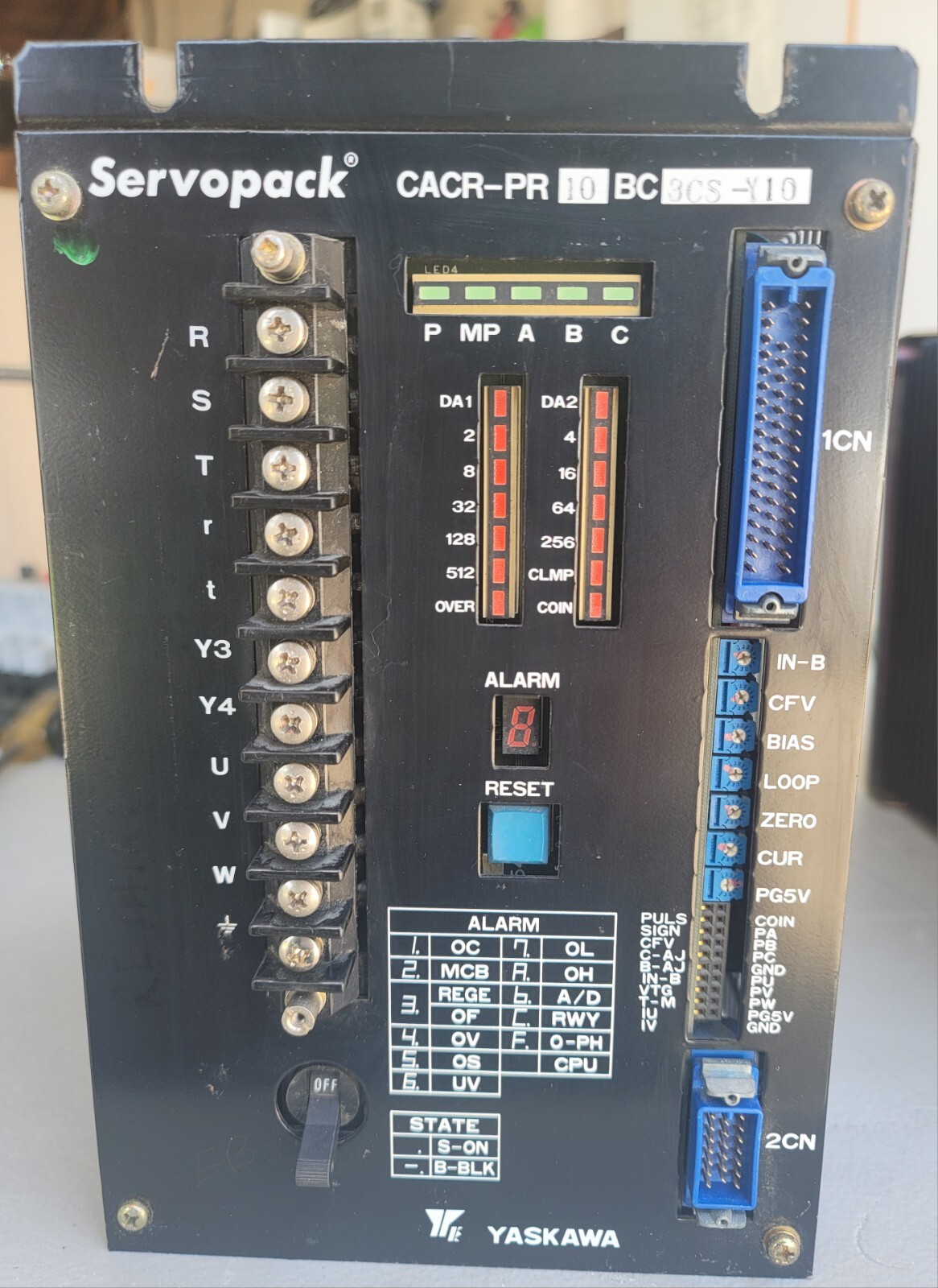 Yaskawa CACR-PR10 BC3CS-Y10 AC Servopack Servo Drive Controller | eBay