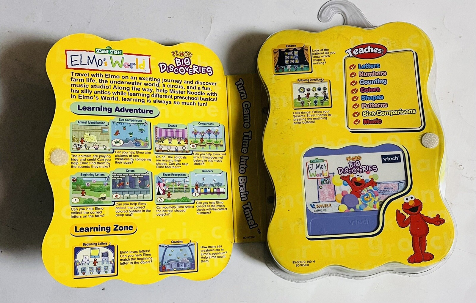 VTech V.Smile Smartridge: Elmo's World Big Discoveries V Smile ...