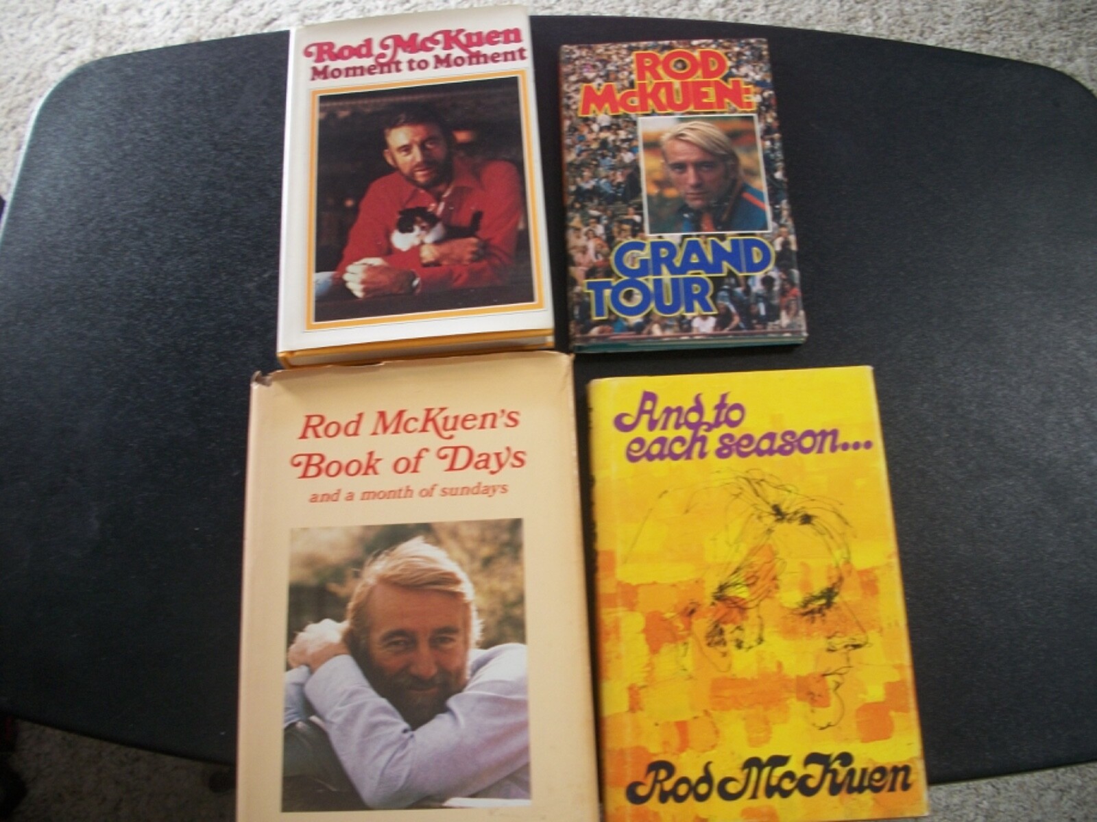 Rod McKuen Lot of 4 Different Books-Grand Tour,Book Of Days,Each Season ...