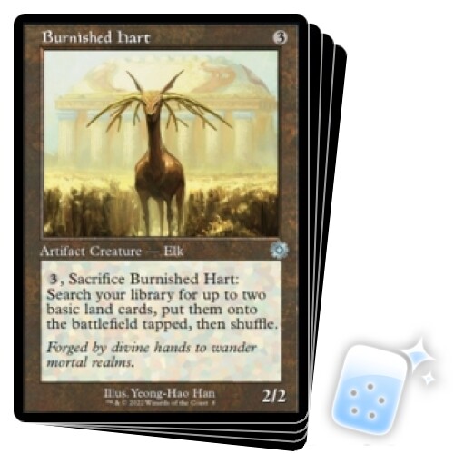 BURNISHED HART X4 The Brothers' War Retro Artifacts Magic MTG MINT CARD ...