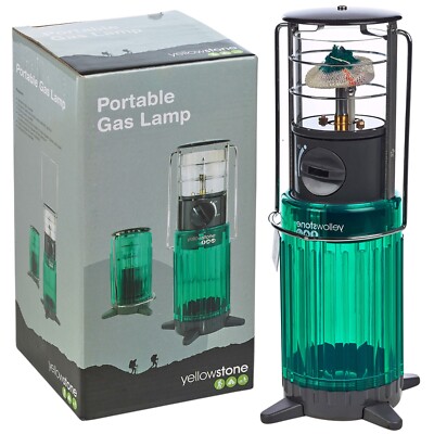 Yellowstone Glow Portable Gas Lamp Variable Lantern Light Control Carry ...