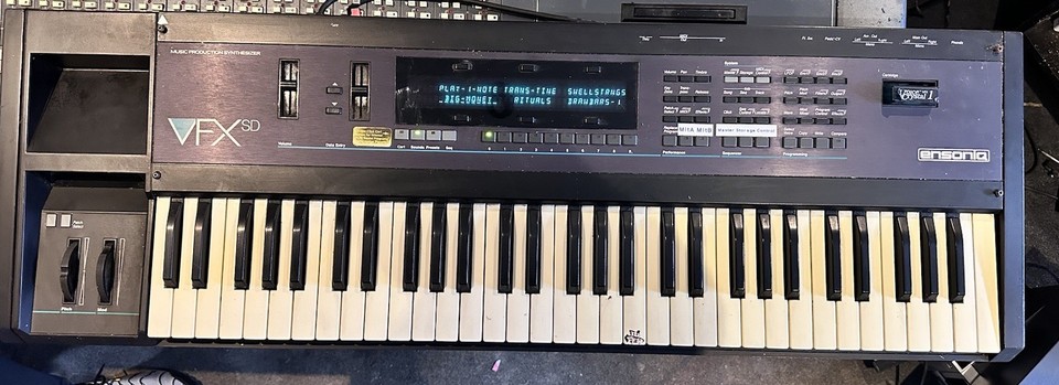 ENSONIQ VFX SD SYNTH KEYBOARD FROM 1989 GREAT CONDITION | eBay UK