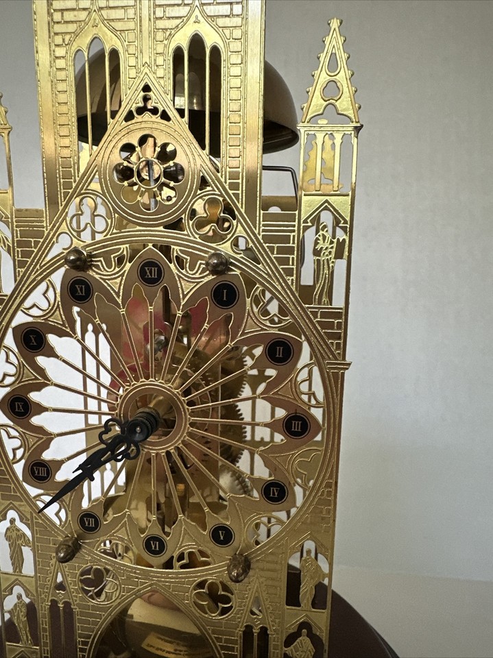 Antique York Minster Cathedral Clock w Dome Built by Daniel S ...