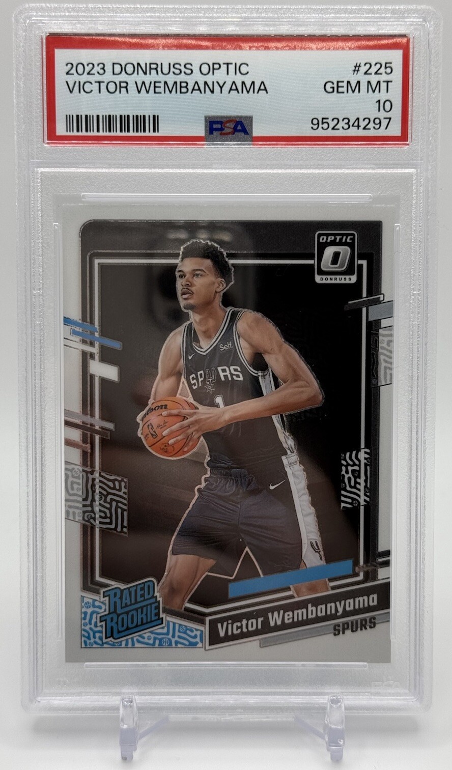 2023-24 Panini Donruss Optic - Victor Wembanyama (RC) Rated Rookie #225 ...