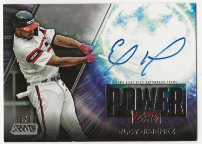 ELOY JIMENEZ 2020 Stadium Club AUTOGRAPH POWER ZONE SP 8/10 Chicago ...