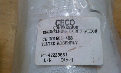 CECO CE-701601-488 FILTER ASSEMBLY | eBay