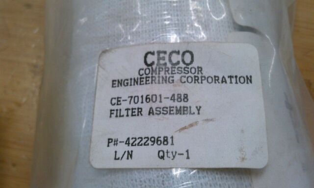 CECO CE-701601-488 FILTER ASSEMBLY | eBay