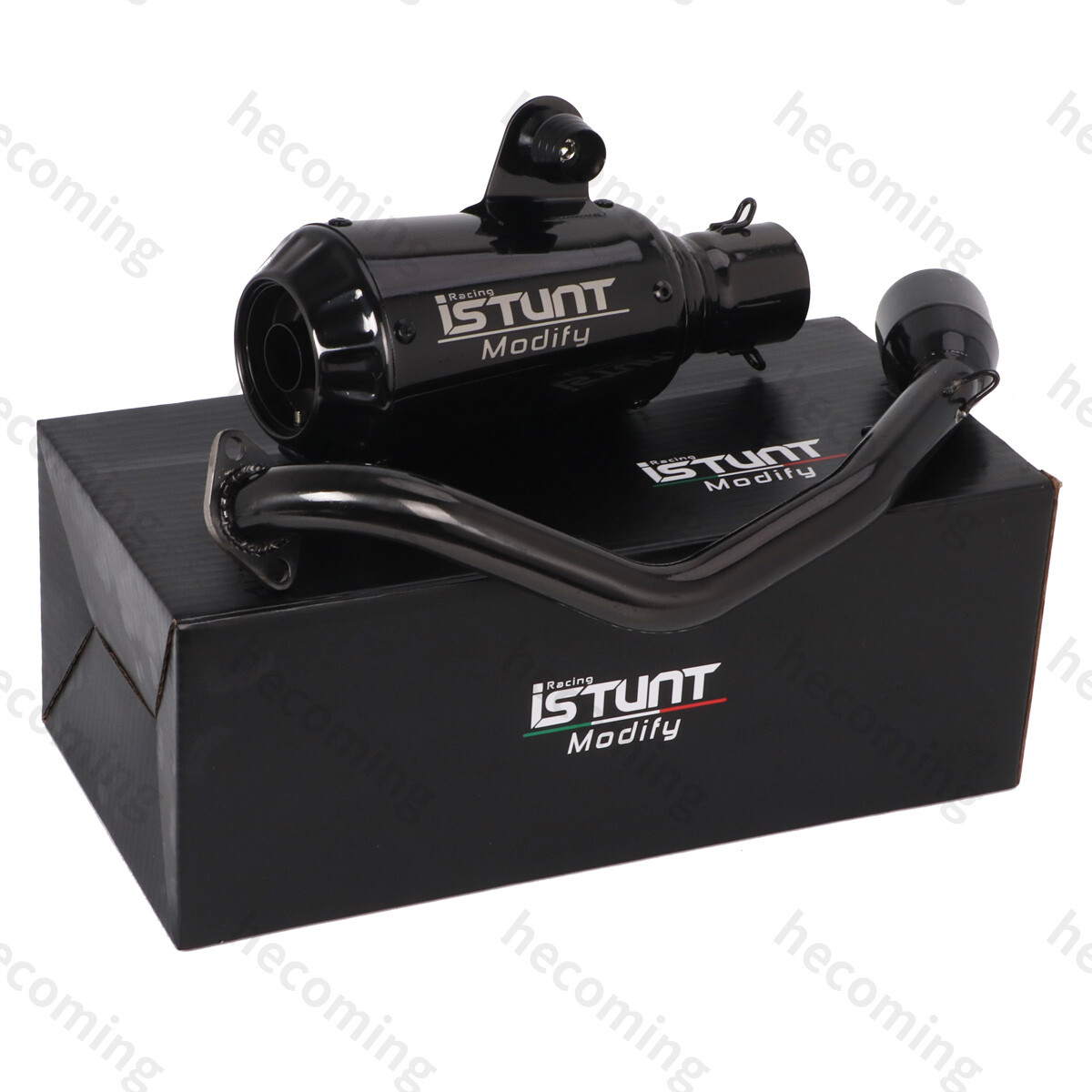 GY6 Exhaust 125cc gy6 150cc Full Exhaust System w Baffle gy6 Scooter ...