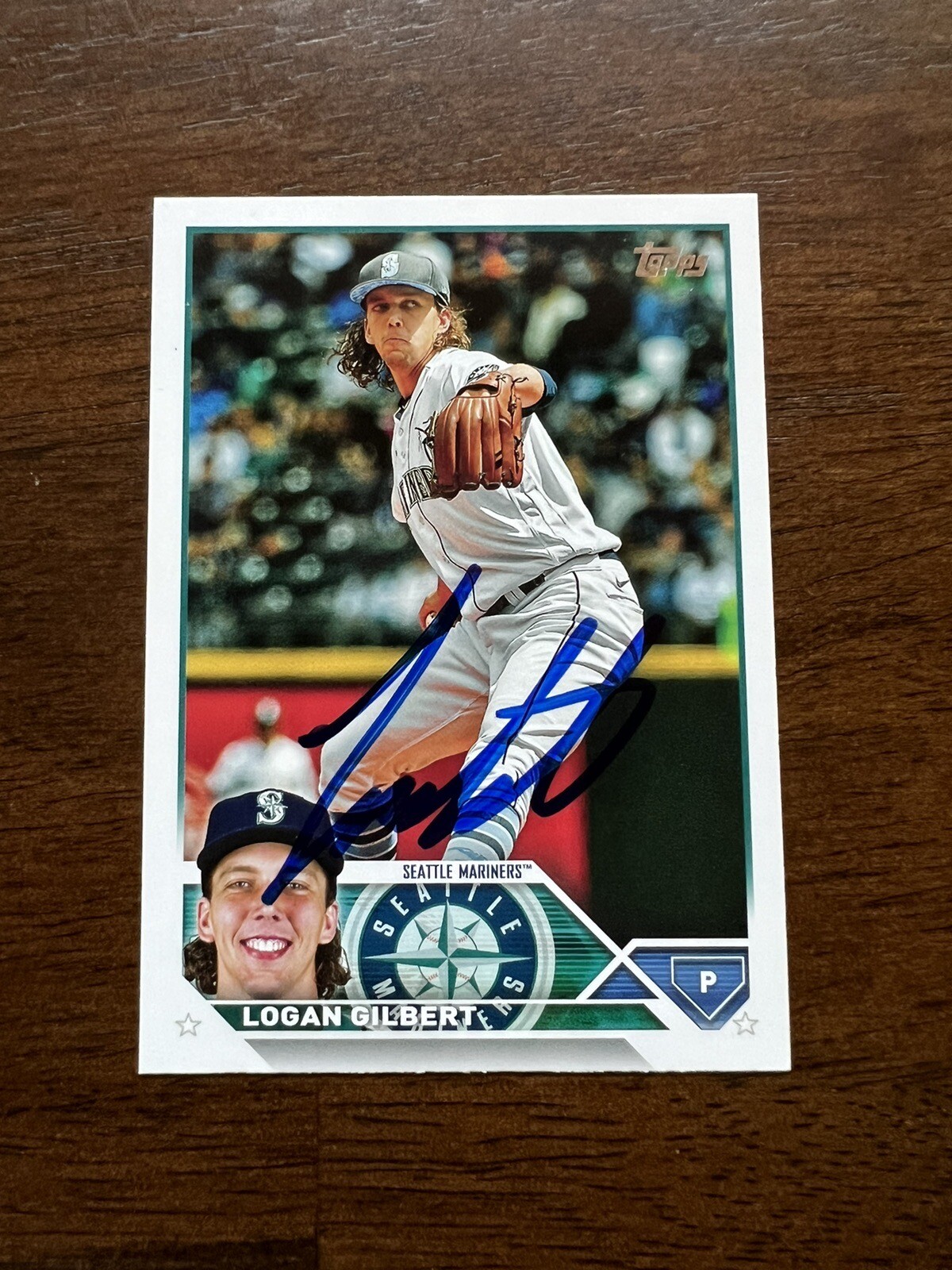 Logan Gilbert SIGNED 2023 Topps Series 2 #424 Mariners | eBay