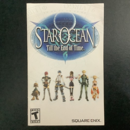 Star Ocean Till The End of Time PS2 PlayStation 2 Instruction Manual ...