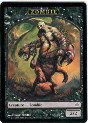 ZOMBIE TOKEN X4 4 4X Shards of Alara MTG Magic the Gathering Cards ...