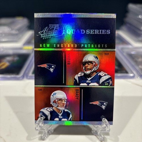 2003 PLAYOFF ABSOLUTE TOM BRADY QUAD SERIES INVEST GOAT HOF MVP TB12 ...