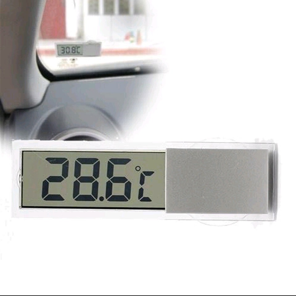 Auto Car Transparent Digital Temperature Thermometer With Suction Cup ...