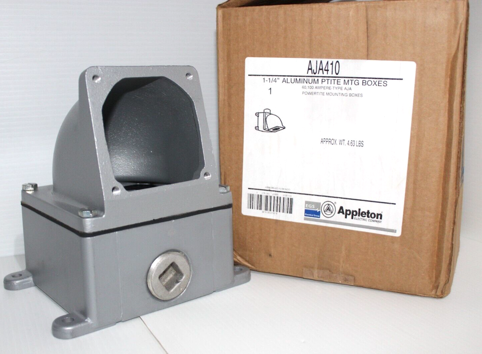 ⭐NEW IN BOX⭐ APPLETON AJA410 100-Amp 60-Amp Pin&Sleeve Back Box 60/100A ...