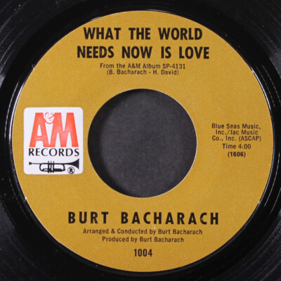 BURT BACHARACH: the bell that couldn't jingle A&M 7" Single 45 RPM | eBay