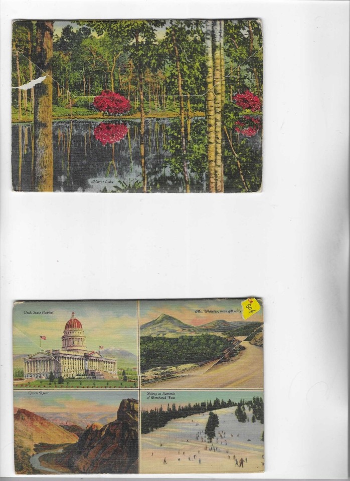 VINTAGE-POSTCARD FOLDER-HIGHWAY U. S. 40-UTAH-COLORADO | eBay