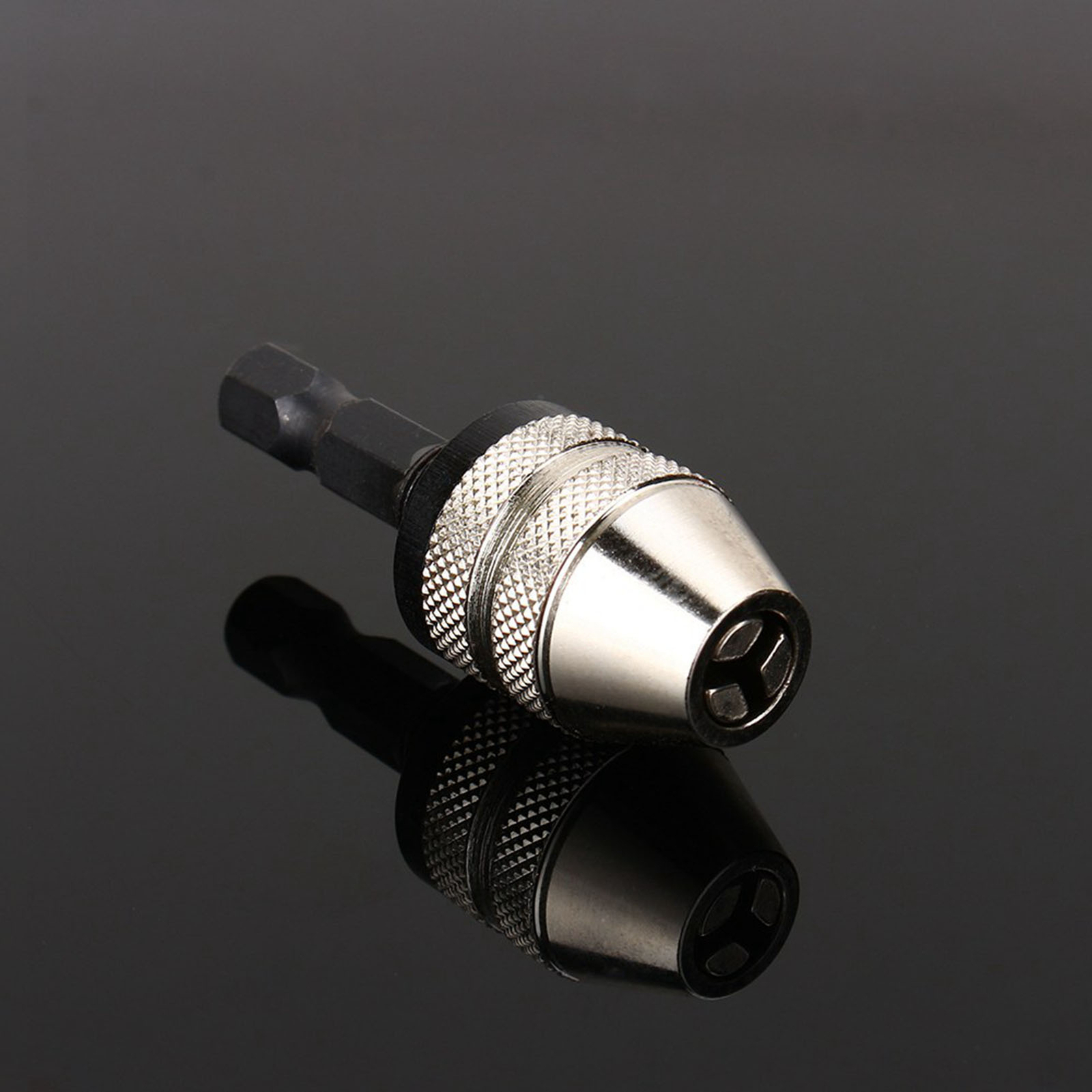 1/4 0.3~3.6mm Quick Change Keyless Drill Bit Chuck Shank Adapter ...