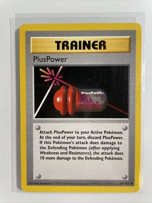 Pokémon TCG PlusPower Base Set 84/102 Regular Shadowless Uncommon | eBay
