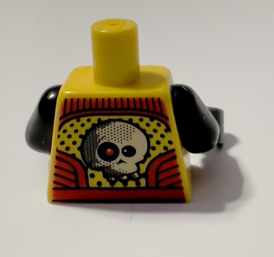 Lego Minifig TORSO RACER Red Skull Eye On Back - Bone Crusher | eBay