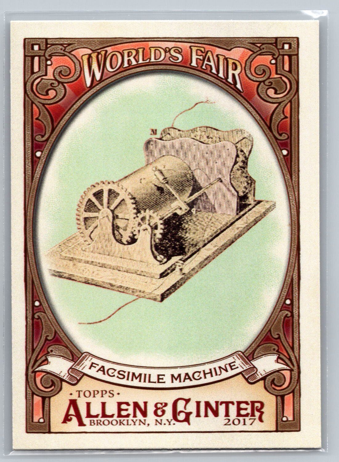 2017 Topps Allen & Ginter World’s Fair WF-8 Facsimile Machine - 1851 ...