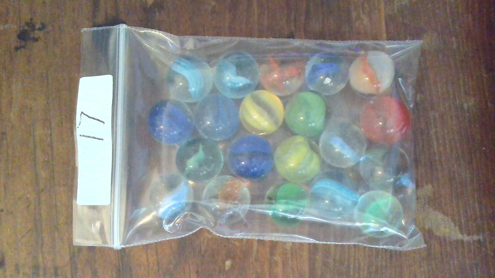 20 Japanese Cat eye marbles. Circa 1950s. Marble size varies slightly ...