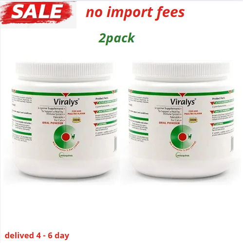Vetoquinol Viralys Oral Powder for Cats 100 g L-Lysine Nutritional ...