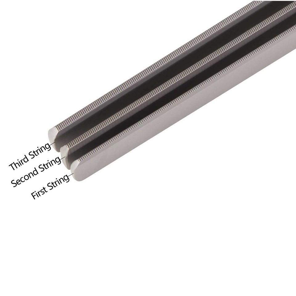 Set of 3 Double Edge Bass Nut Slotting Files 45-130 Nut Files String ...