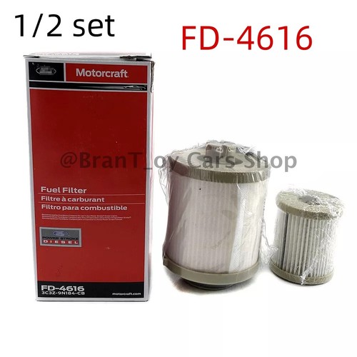 2X OEM-Motorcraft Diesel Oil Fuel Filter FD-4616 For 03-07 Ford 6.0L ...