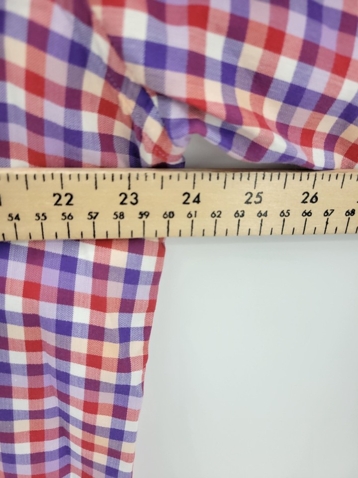 Southern Pines Shirt Mens XL Red Blue Plaid Long Sleeve Button Up ...