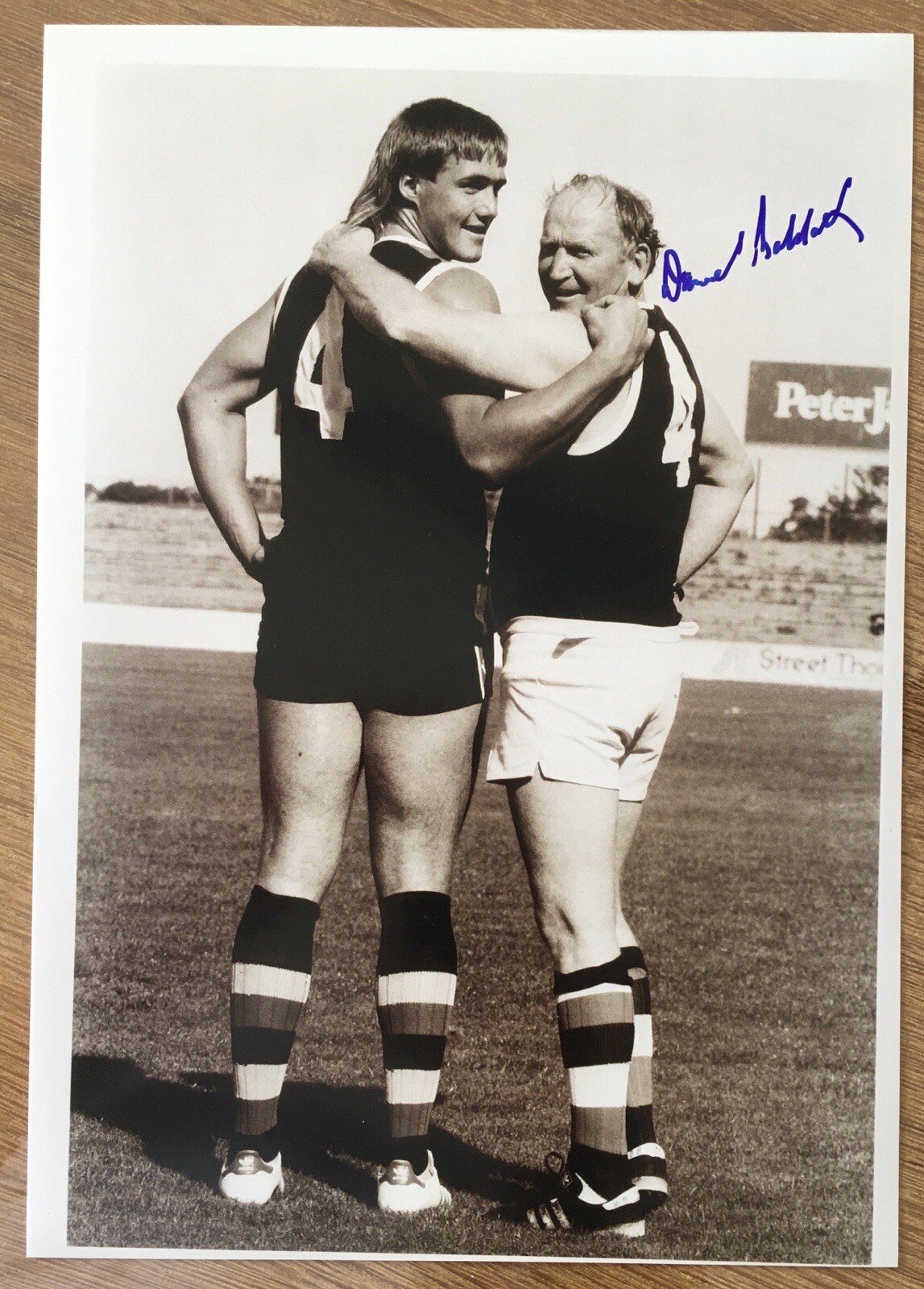 DARREL BALDOCK Signed Photo 8x10 St Kilda Saints with Tony Lockett VFL ...