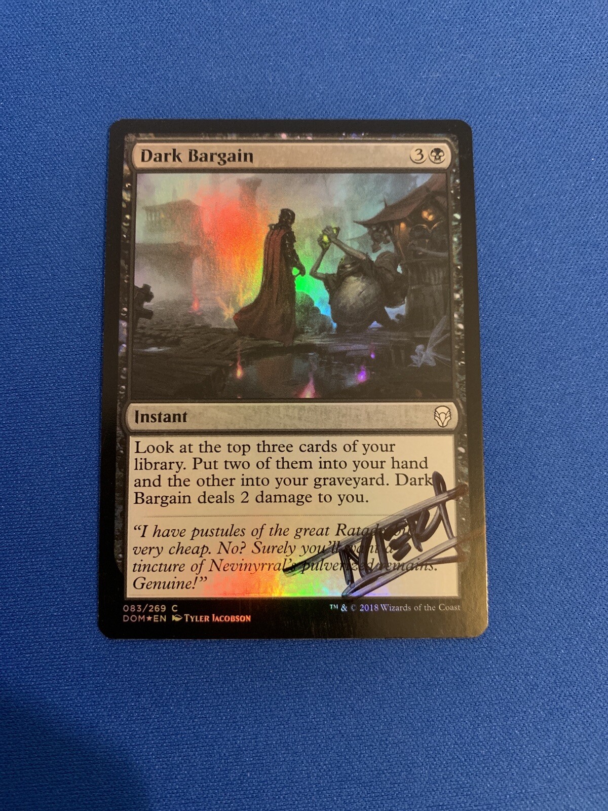 MTG Magic Dark Bargain FOIL Artist Proof x1 Dominaria Tyler Jacobson | eBay