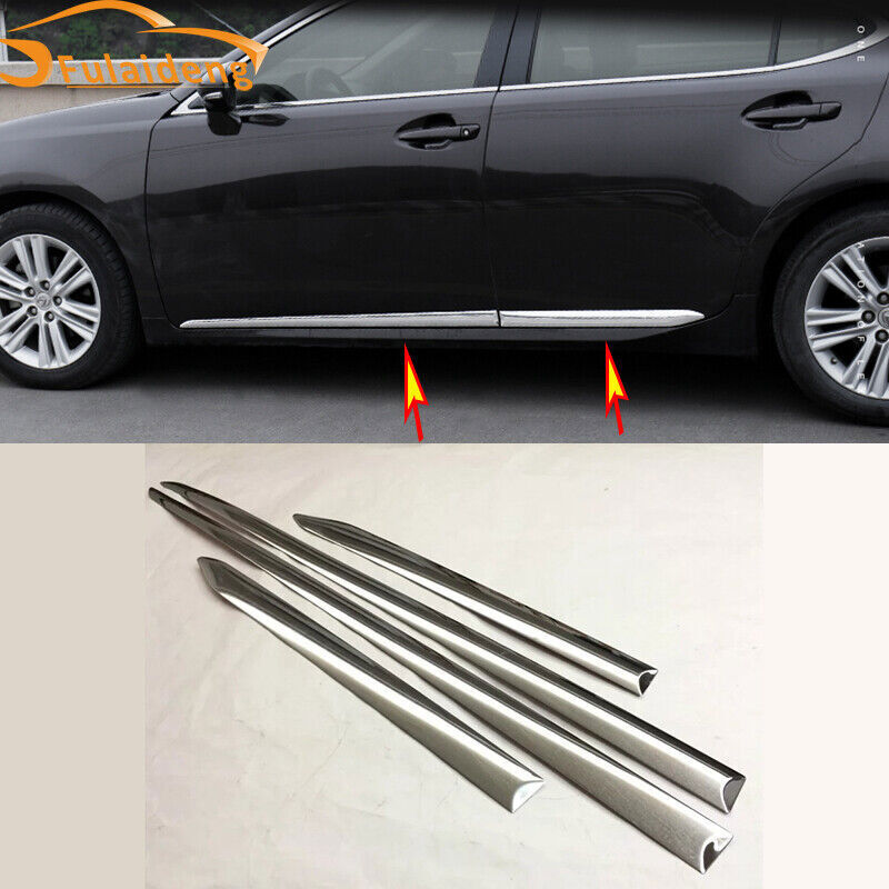 For Lexus ES300/350 ES250 2013-2017 ABS Chrome Body Door Side Skirt ...