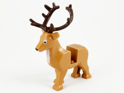 LEGO Deer Stag Medium Nougat with Dark Brown Antlers Reindeer | eBay