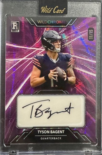2023 Wild Card Wild Chrome Tyson Bagent Auto 11/15 | eBay