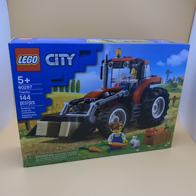 LEGO City Tractor 60287 Building Kit (148 Pieces) Farm Garden Food ...