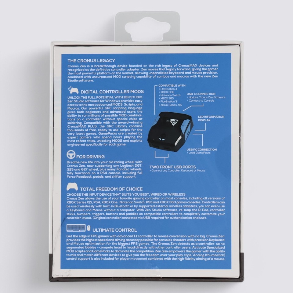 Cronus Zen Controller Emulator for Xbox, Playstation, Nintendo and PC ...