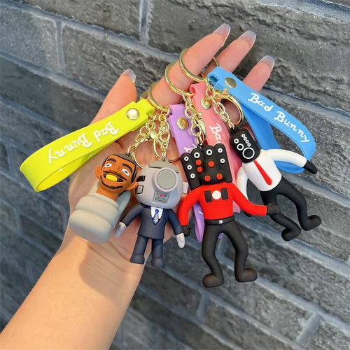 4pcs Skibidi Toilet Keychain - GoodieBag filler, Favor, Fun Collectable ...